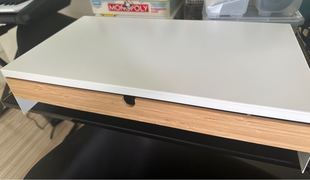 IKEA Monitor stand with drawer (Elloven), Computers & Tech, Parts ...