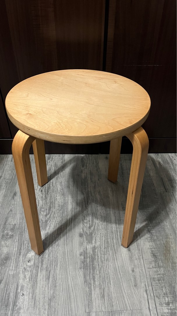 IKEA Wooden Stool (Frosta), Furniture & Home Living, Furniture, Chairs ...