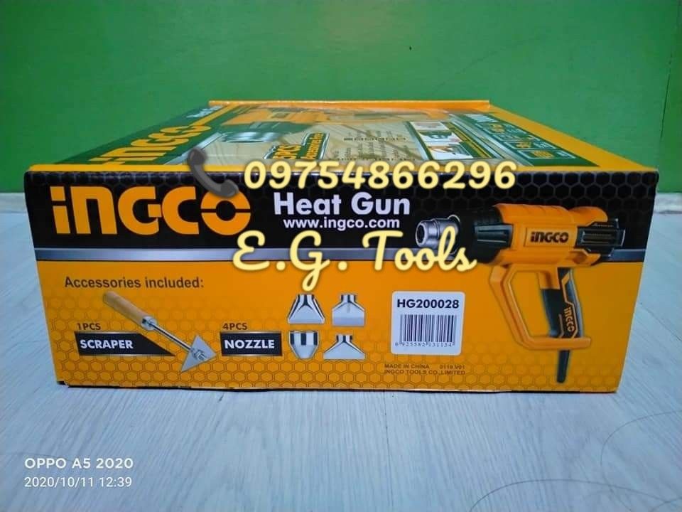 INGCO 2000W HD Heat Gun - HG200028 on Carousell