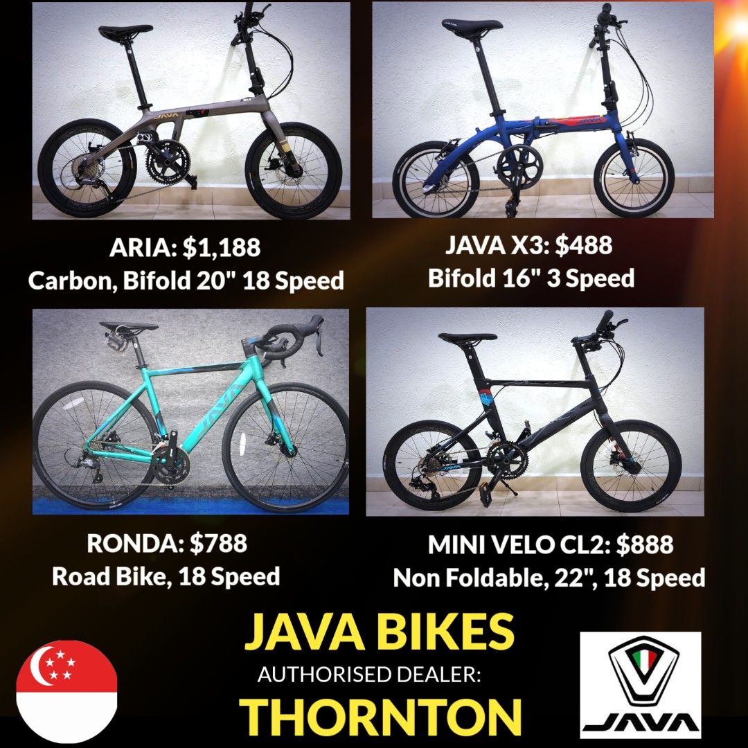 Java Bicycles | Authorised Dealer: Thornton @ Queensway Shopping Centre ...