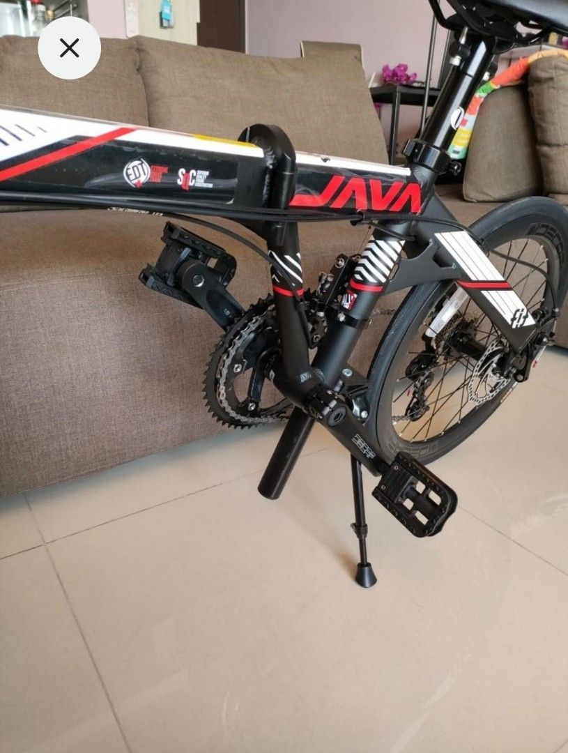 JAVA FIT 18S 451 RIM SE EDITION 22 INCH FOLDING BICYCLE LIGHT WEIGHT, Sports Equipment, Bicycles ...