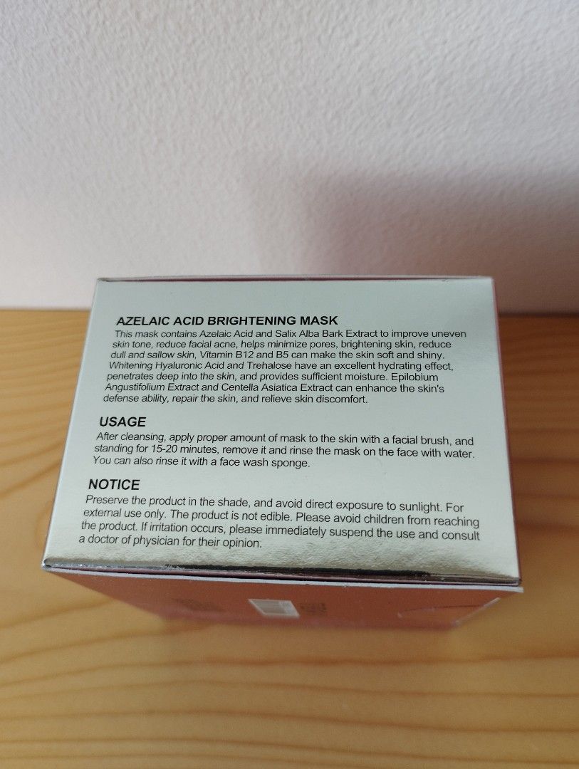 jealousness Azelaic Acid Brightening Mask 30g, Beauty & Personal Care, Face, Face Care on Carousell