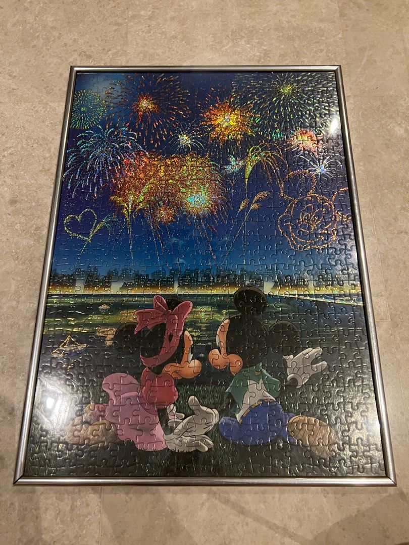 Jigsaw puzzle - Mickey and Minnie Mouse., Furniture & Home Living, Home ...
