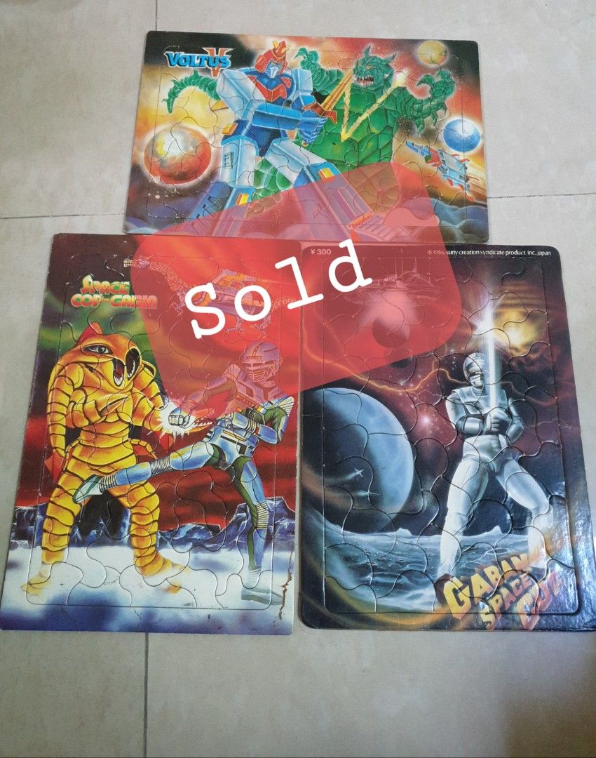 Jigsaw Puzzle Bongkar Pasang Karakter Robot Kartun Jepang Jadul Vintage ...