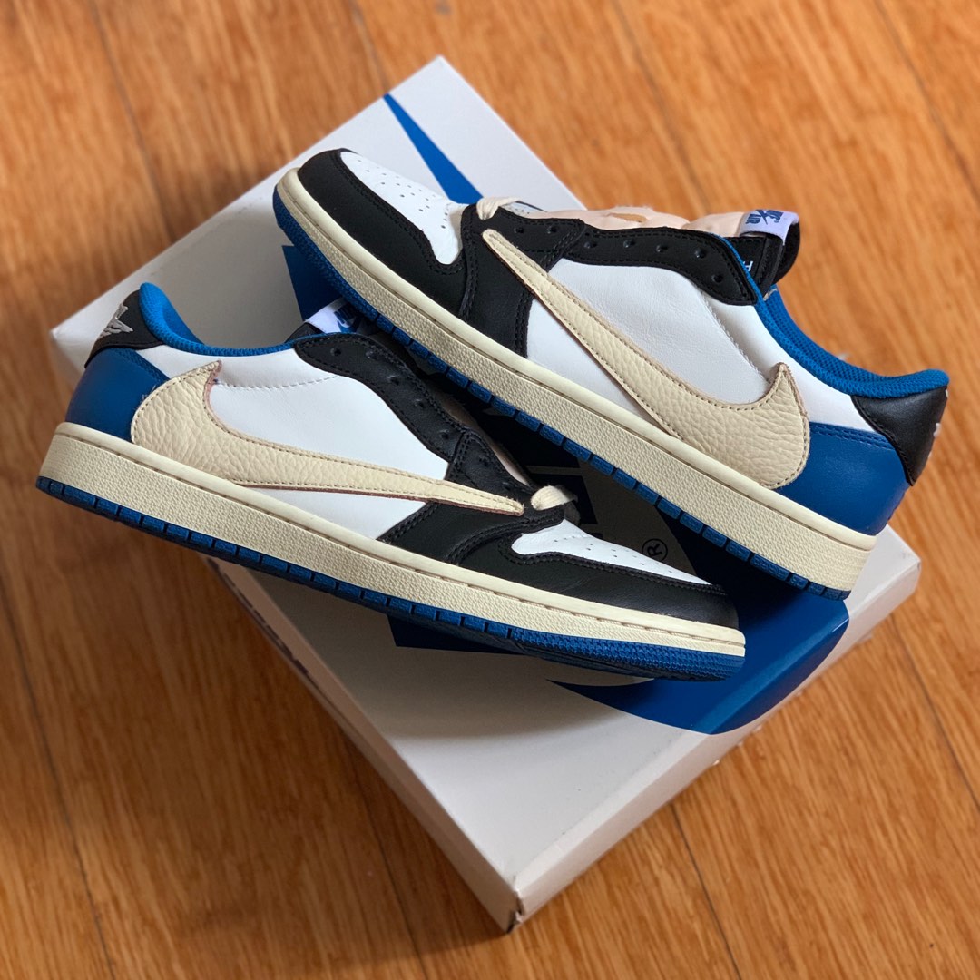 Jordan 1 Low Travis Scott Fragment, Men's Fashion, Footwear, Sneakers ...