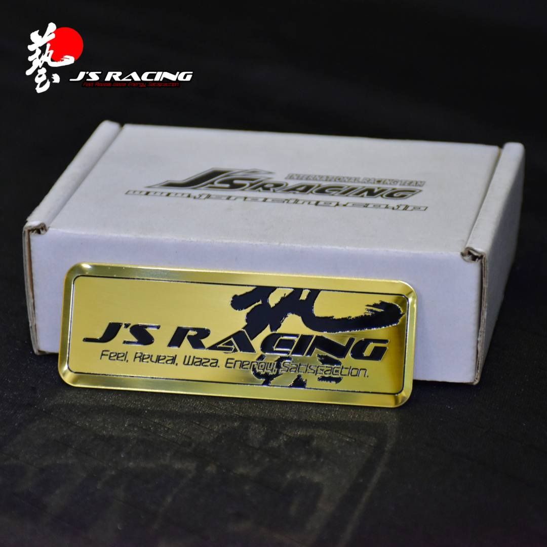 J'S Racing Waza Emblem Gold, Car Accessories, Accessories on Carousell