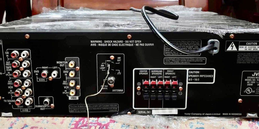 JVC AV Receiver Model RX 5050 , Audio, Soundbars, Speakers & Amplifiers ...