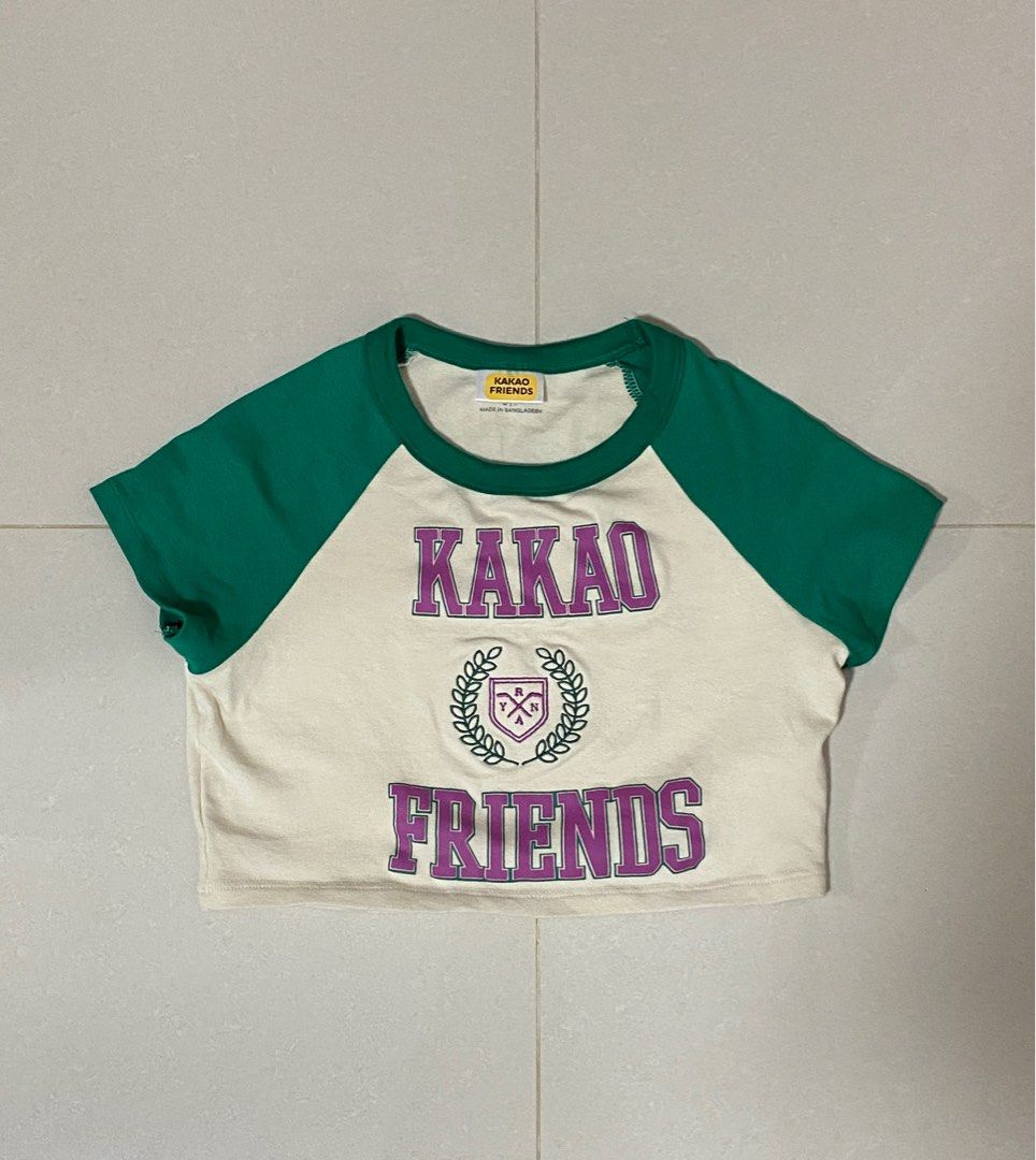 kakao friends baby tee crop top y2k, Women's Fashion, Tops, Shirts on ...