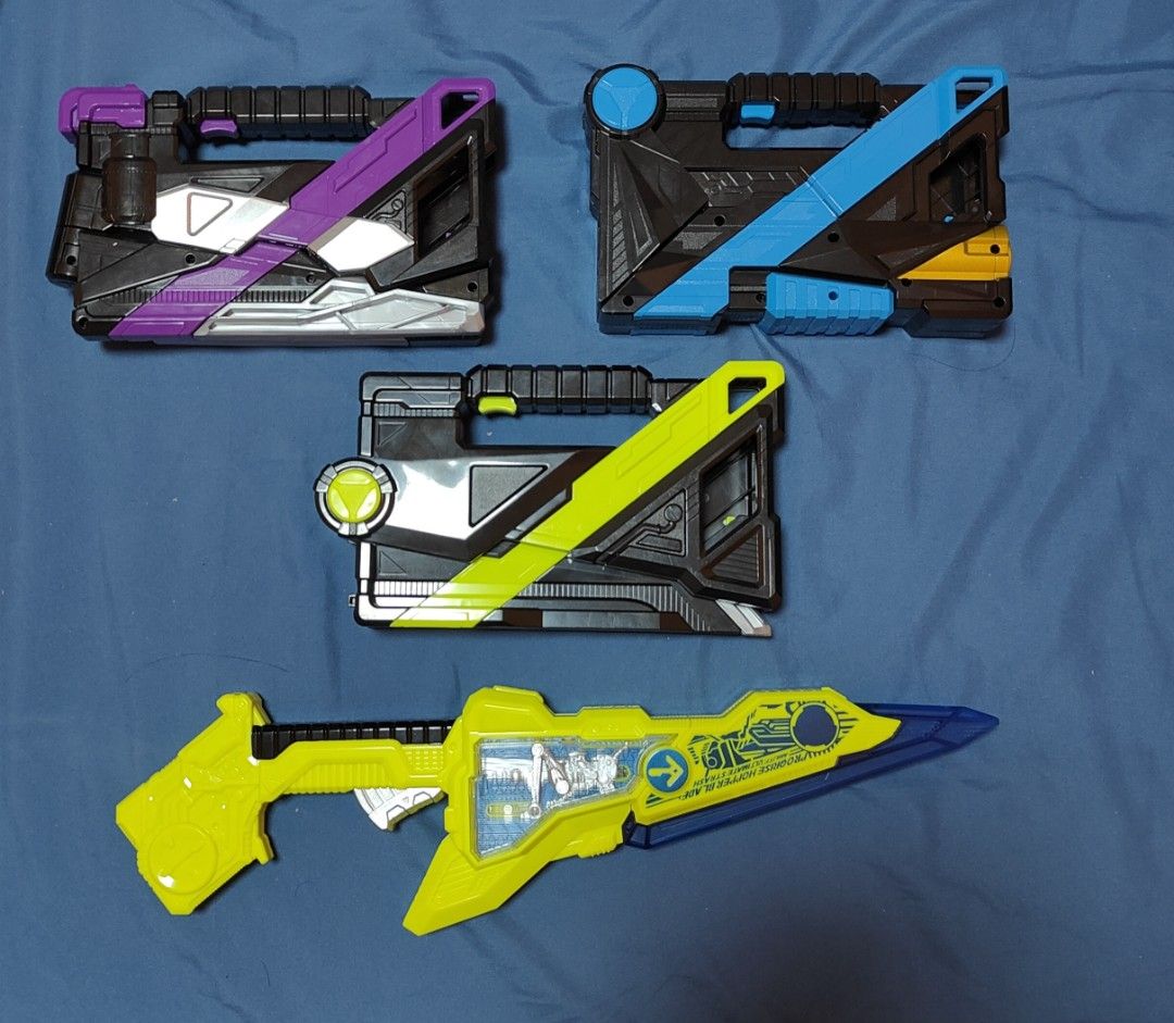 Kamen rider zero one dx weapons attache calibur, shotgun, arrow and ...