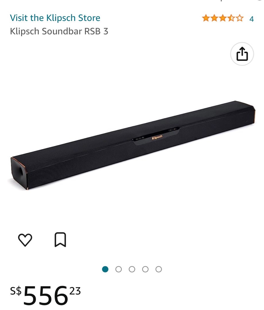 Klipsch RSB 3 sound bar, Audio, Soundbars, Speakers & Amplifiers on Carousell