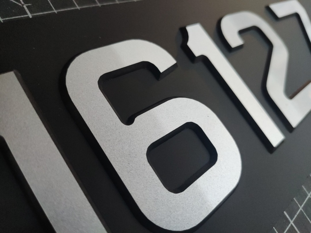 Laminated ACRYLIC LASER CUT - LTA COMPLIANCE CAR PLATES ( PICTURES ARE ...