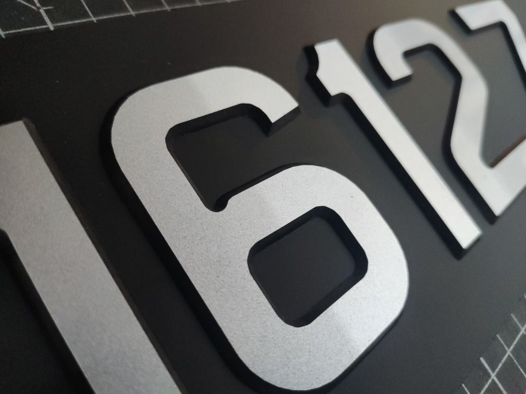 Laminated ACRYLIC LASER CUT - LTA COMPLIANCE CAR PLATES ( PICTURES ARE ...