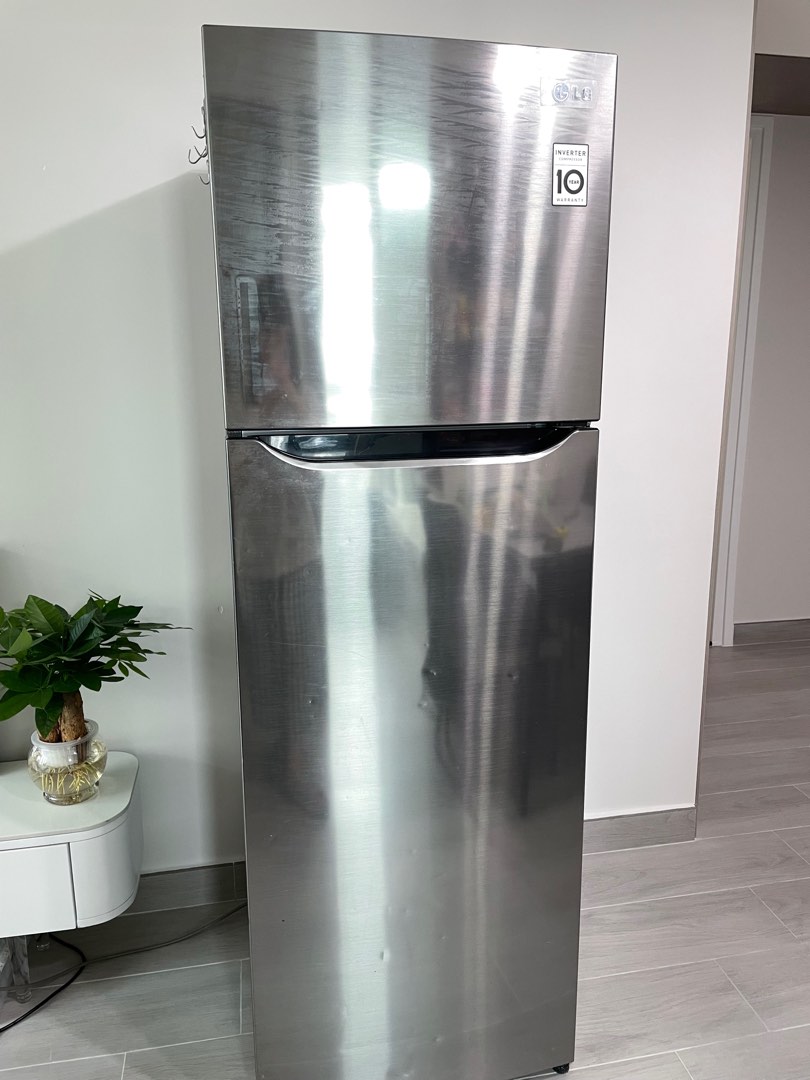 LG 255L上置式冷凍型 智能變頻壓縮機 雙門雪櫃, 家庭電器, 廚房電器, 雪櫃及冰櫃 - Carousell