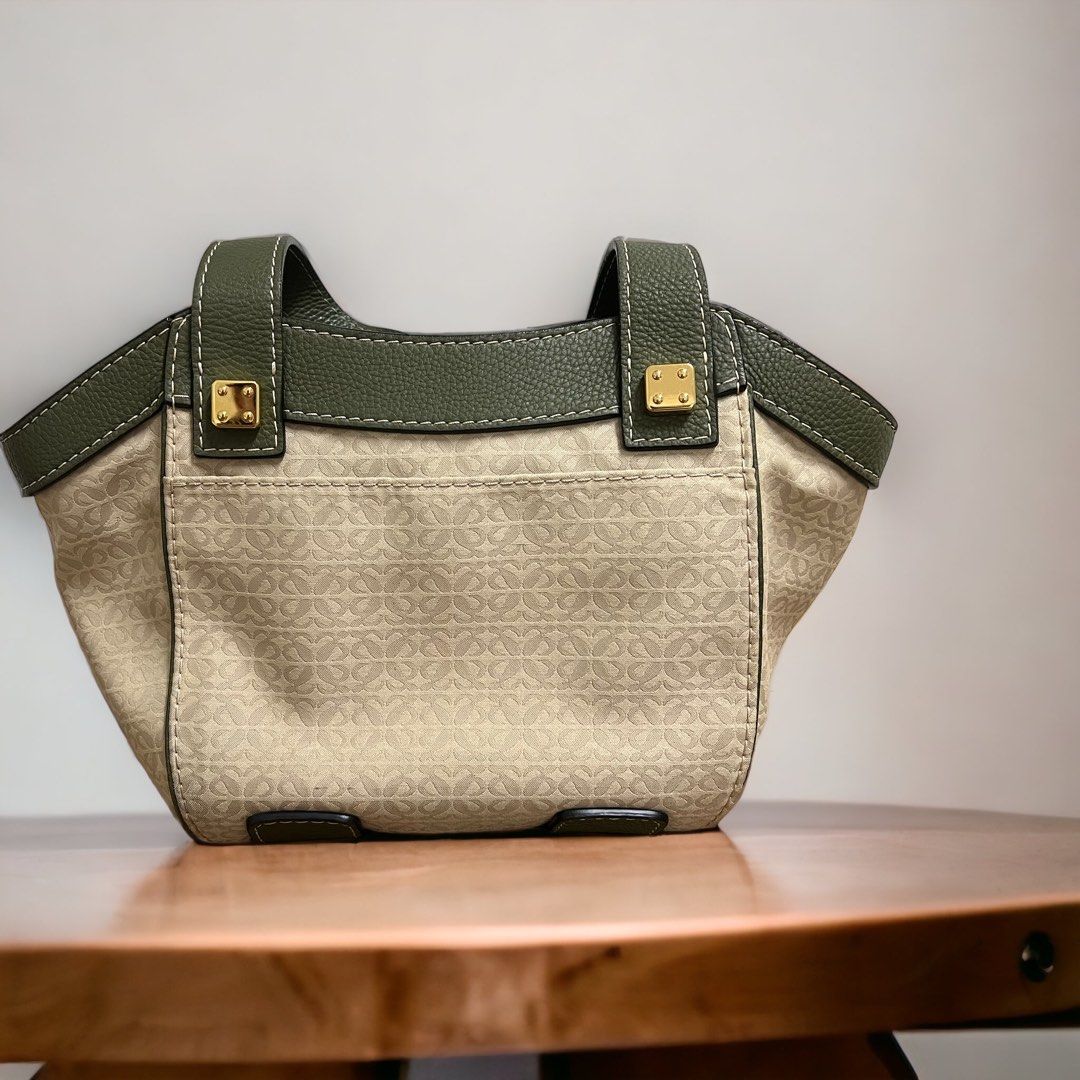 Loewe Canvas Shoulder Bag, Women's Fashion, Bags & Wallets, Shoulder ...