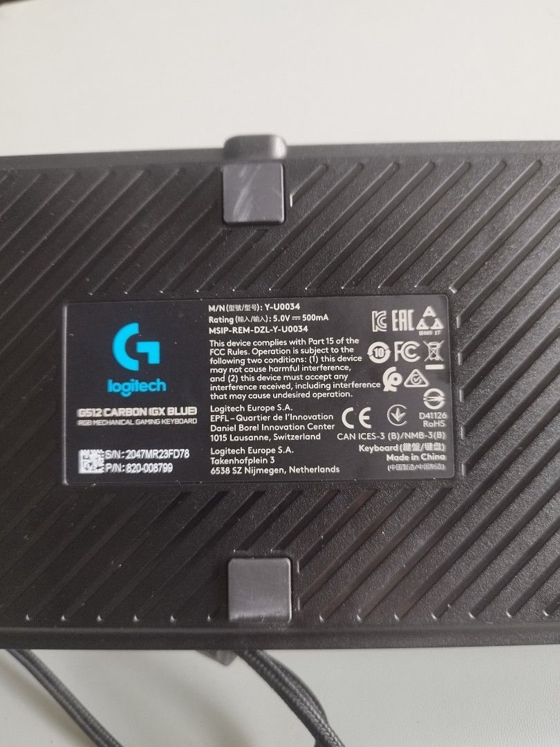 Logitech G512 Carbon (GX blue) RGB machanical gaming keyboard ...