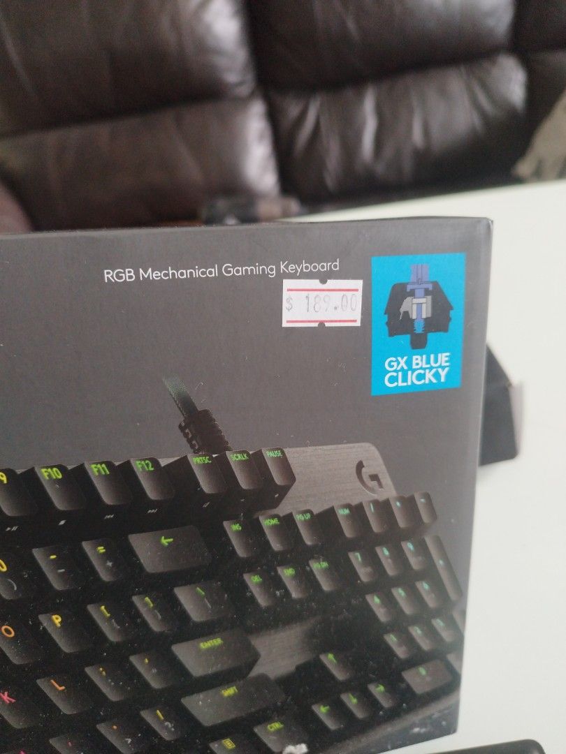 Logitech G512 Carbon (GX blue) RGB machanical gaming keyboard ...