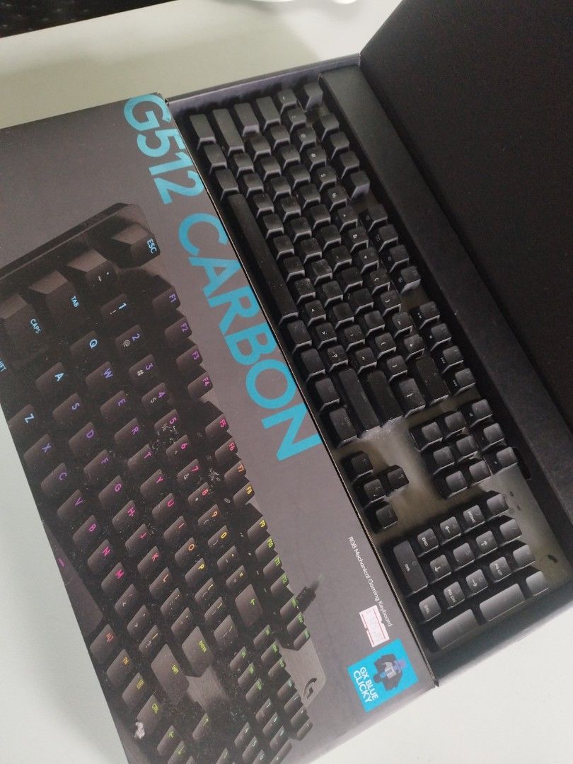Logitech G512 Carbon (GX blue) RGB machanical gaming keyboard ...