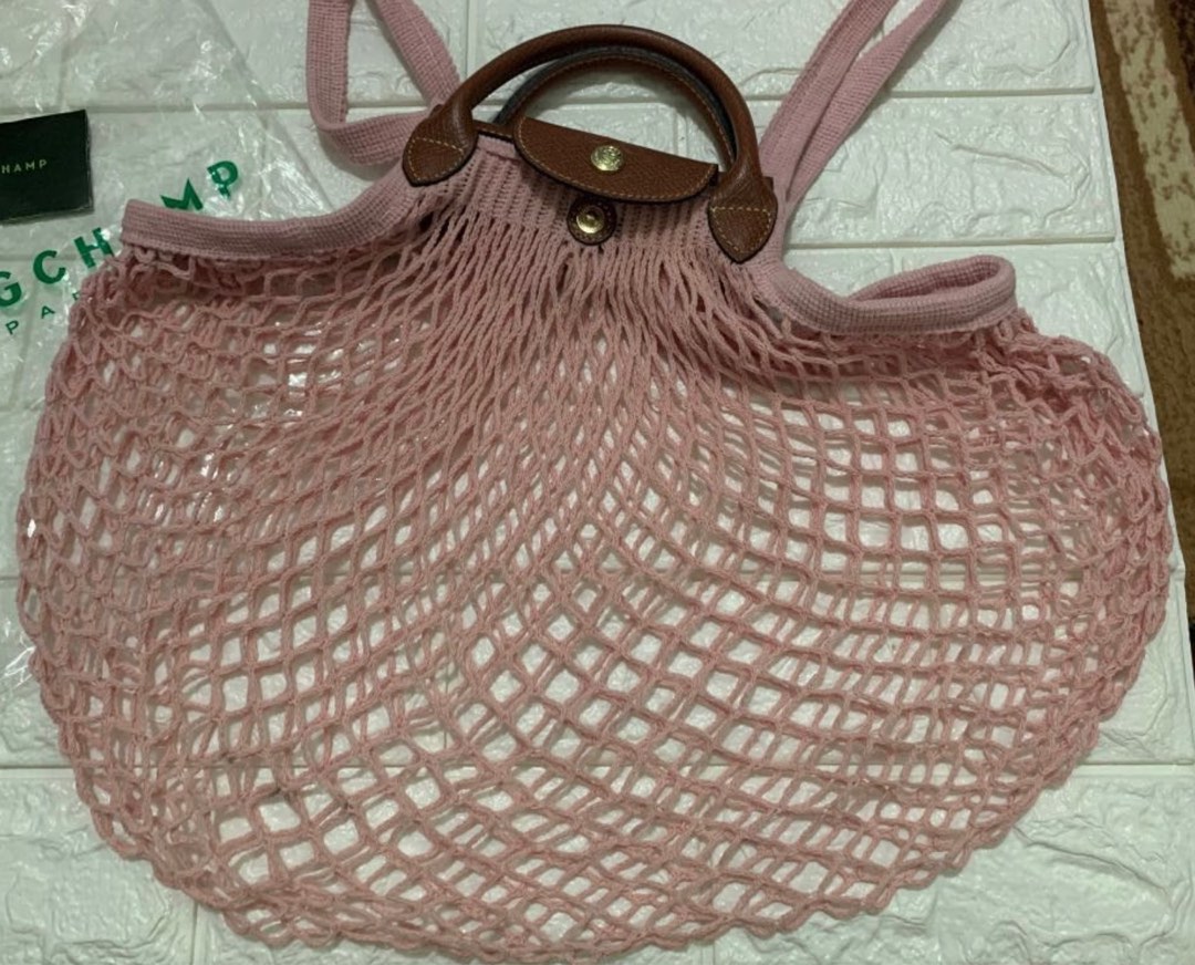 Longchamp Le Pliage Filet Large (Blush) on Carousell