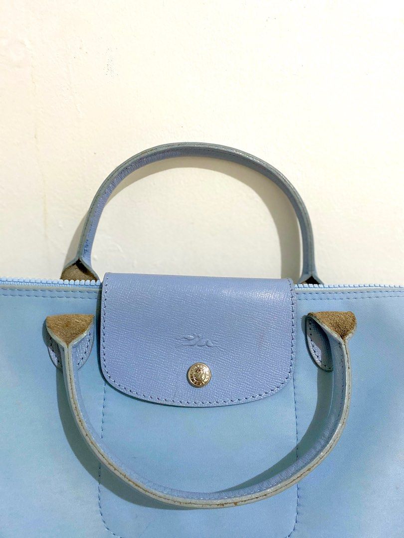 Longchamp le pliage sky blue, Luxury, Bags & Wallets on Carousell