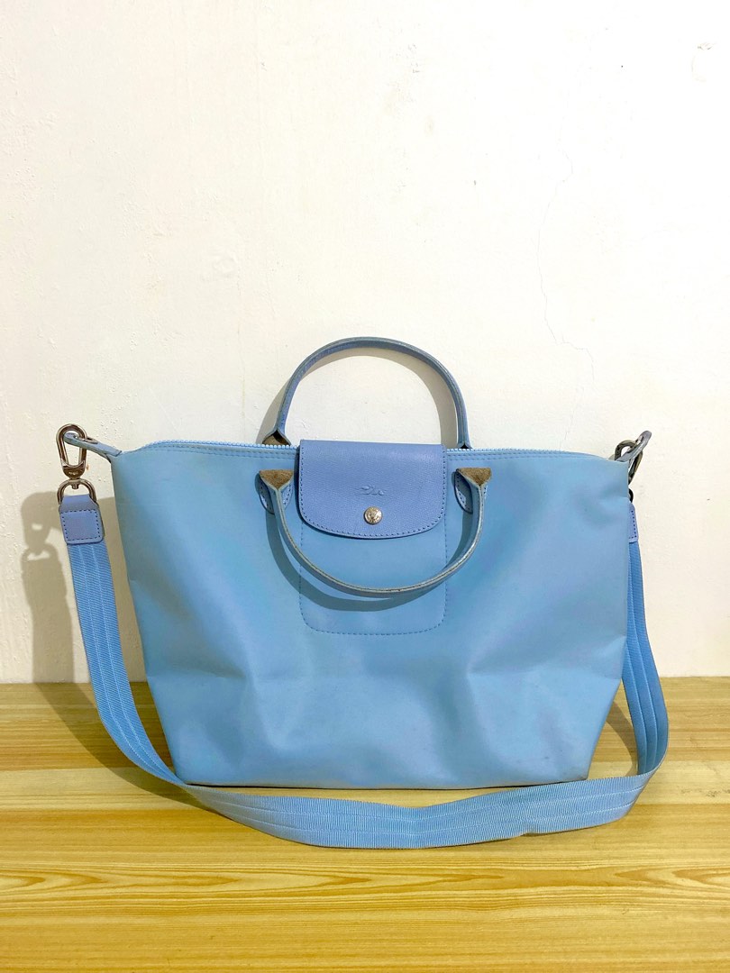 Longchamp le pliage sky blue, Luxury, Bags & Wallets on Carousell