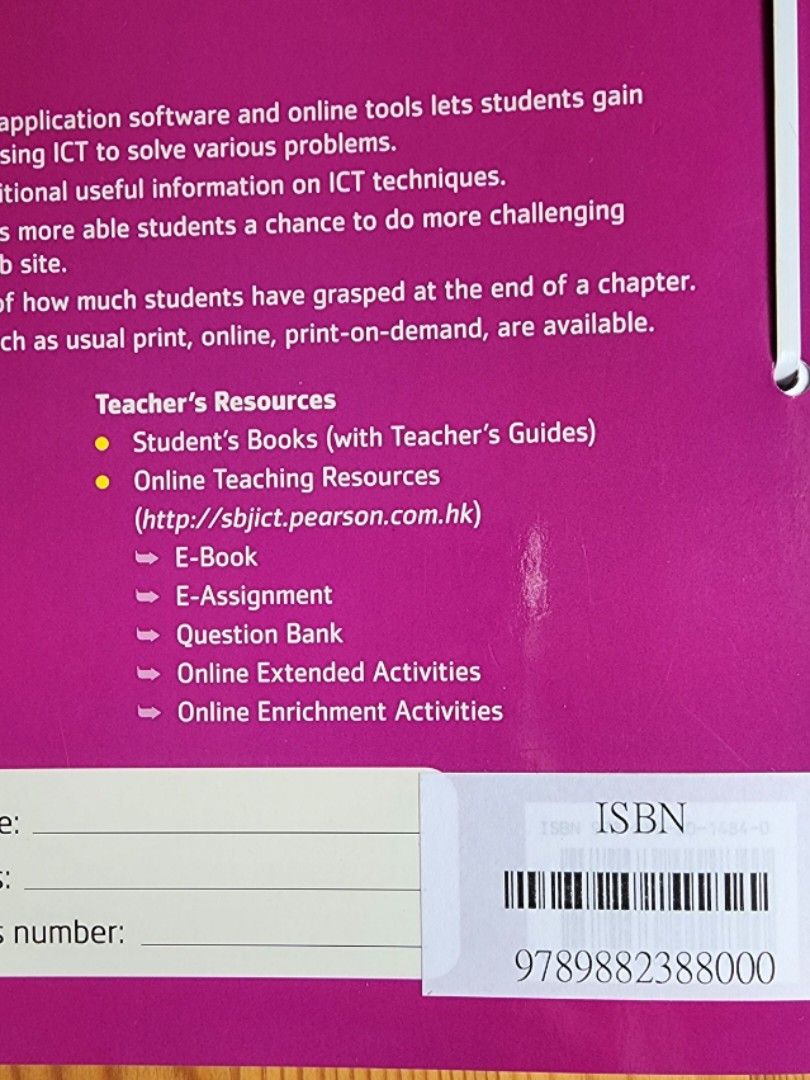 Longman Pearson School base ICT Internet Applications and Security ...