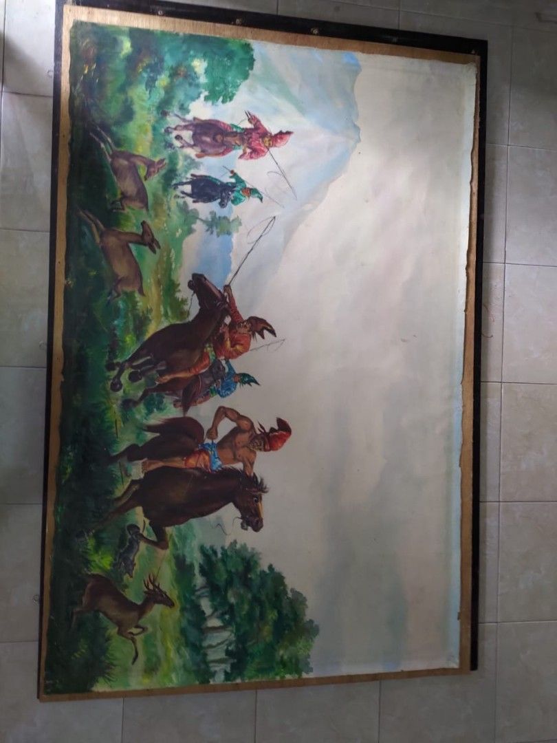 Lukisan Kerajaan Dan Raja Bugis Asli, Antik, Pajangan di Carousell