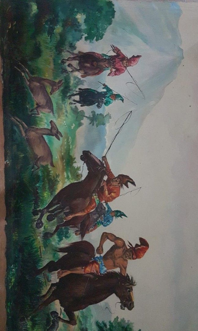 Lukisan Kerajaan Dan Raja Bugis Asli, Antik, Pajangan di Carousell