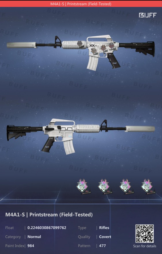 CSGO M4A1-S | Printstream (Field-Tested), Video Gaming, Gaming ...