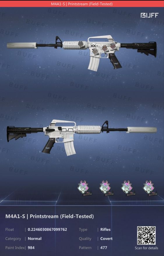CSGO M4A1-S | Printstream (Field-Tested), Video Gaming, Gaming ...