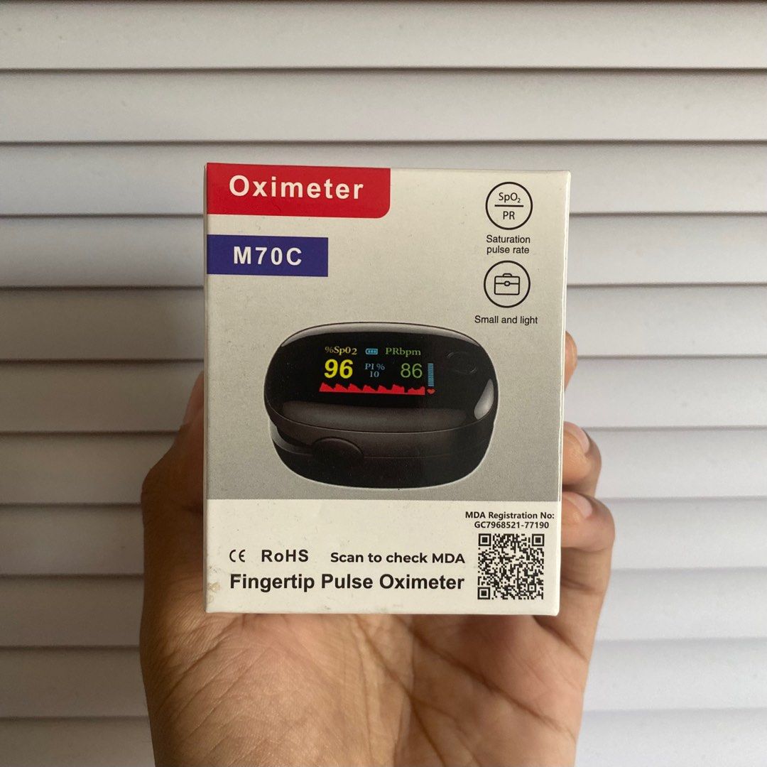 M70C Oximeter KING Fingertip Pulse Oximeter Accurate Spo2 Oxygen Reading, Health & Nutrition ...