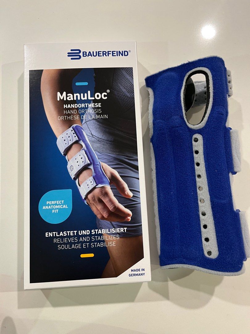ManuLoc Bauerfeind wrist hand brace, Health & Nutrition, Braces ...