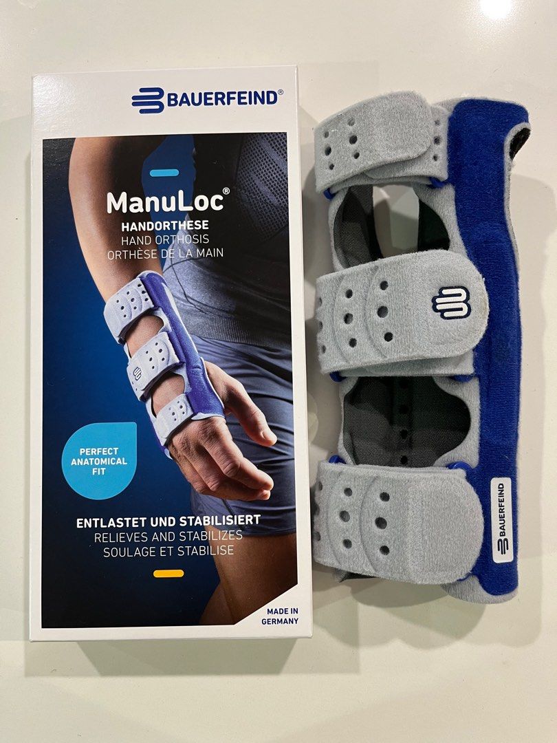 ManuLoc Bauerfeind wrist hand brace, Health & Nutrition, Braces ...