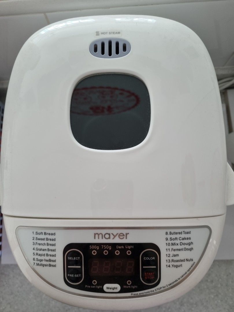 Mayer Bread maker, TV & Home Appliances, Kitchen Appliances ...