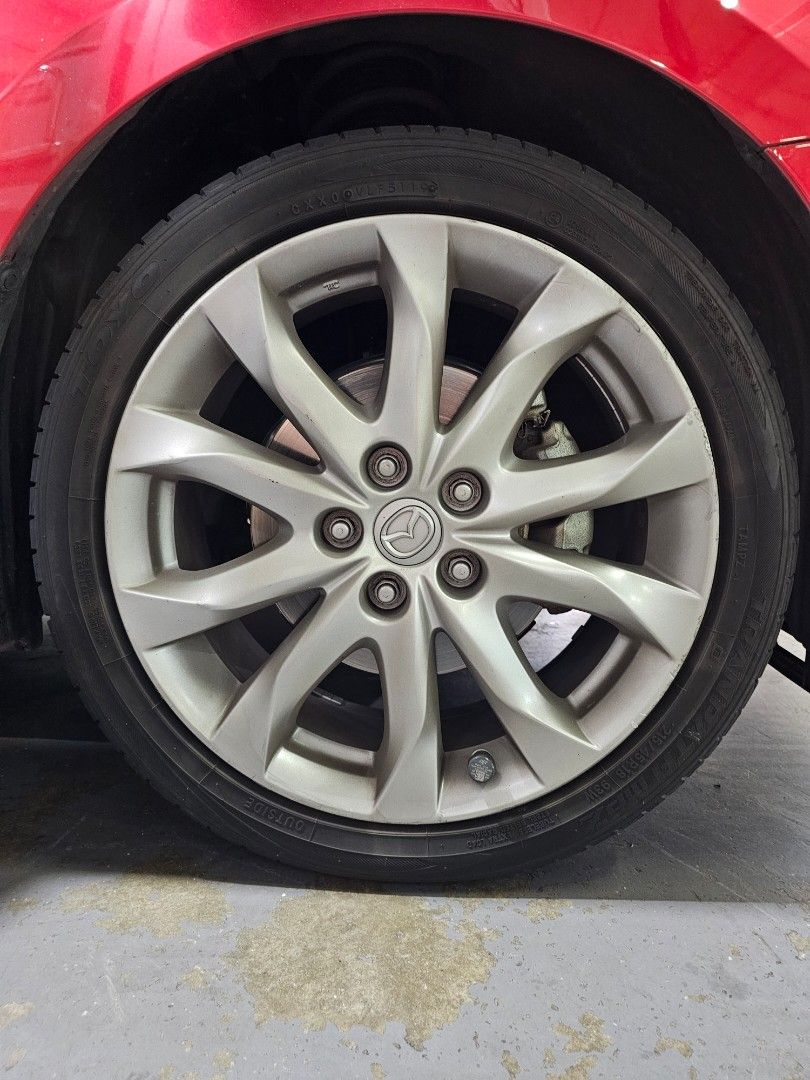 Mazda 18" Original Rims & Tyre, Car Accessories, Tyres & Rims on Carousell