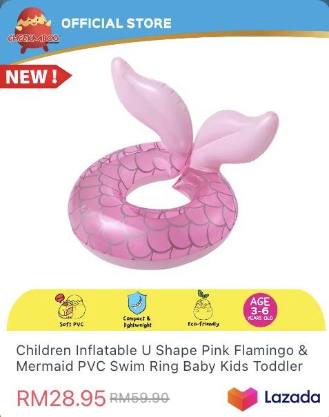 Mermaid baby float, Babies & Kids, Infant Playtime on Carousell