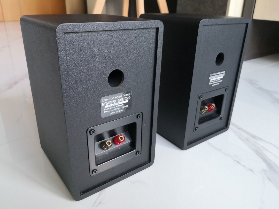 Micca MB42X High Performance Audiophile Bookshelf Speakers Black, Audio ...