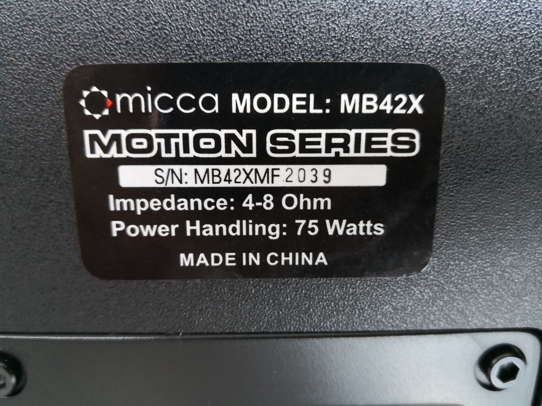 Micca MB42X High Performance Audiophile Bookshelf Speakers Black, Audio ...
