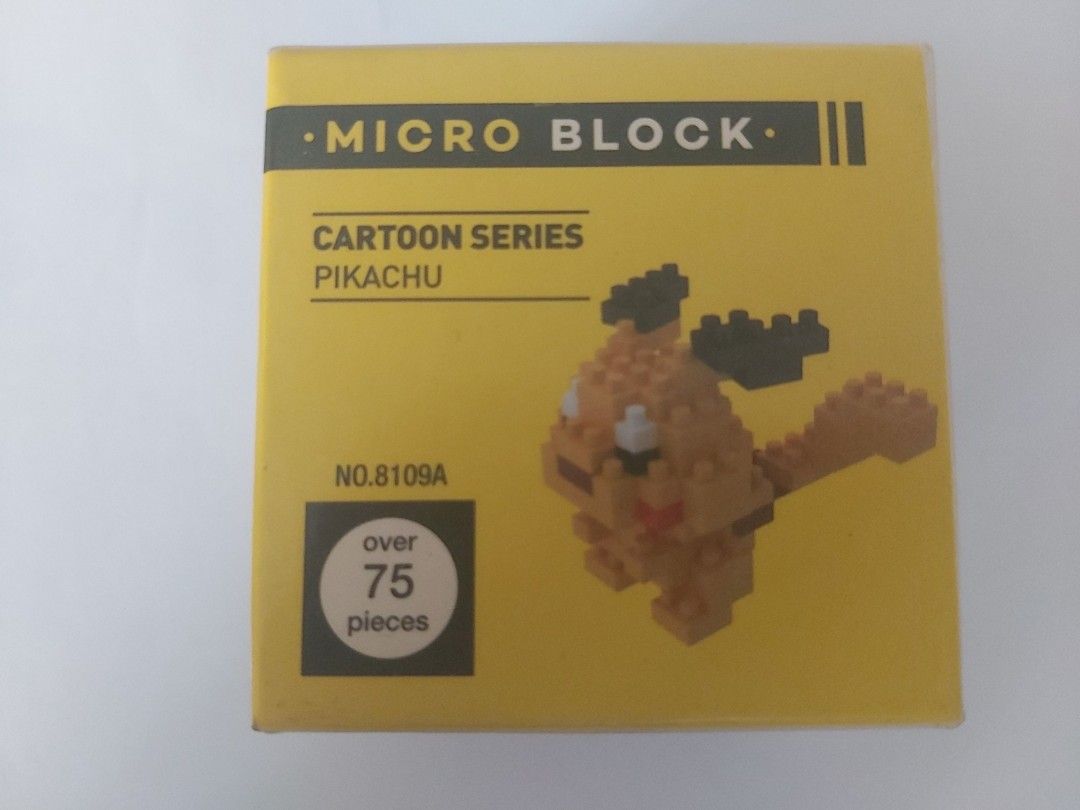 Micro Block pikachu, 興趣及遊戲, 玩具 & 遊戲類 - Carousell