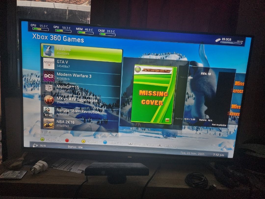 Microsoft Xbox 360 Slim E X360 250GB RGH not PS3 00, Video Game, Konsol ...