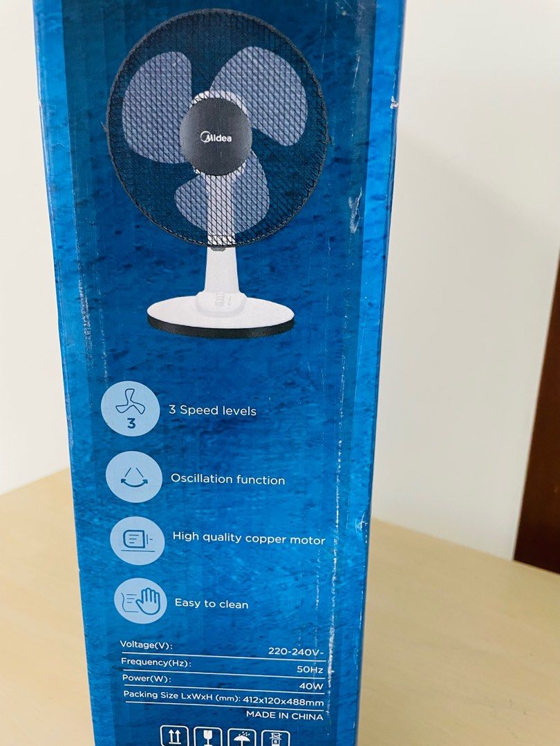 Midea Table Fan, Furniture & Home Living, Lighting & Fans, Fans on ...