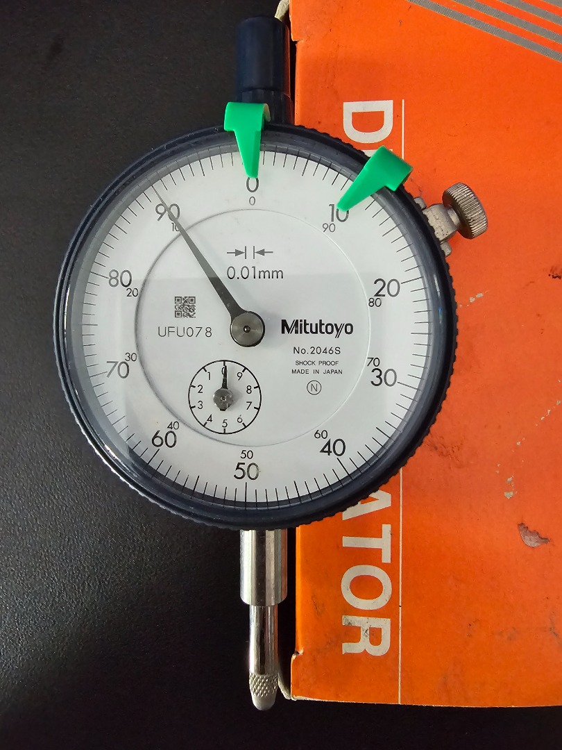 Mitutoyo 2046S Dial Gauge Indicator Range 10mm×0.01mm Made In JAPAN ...