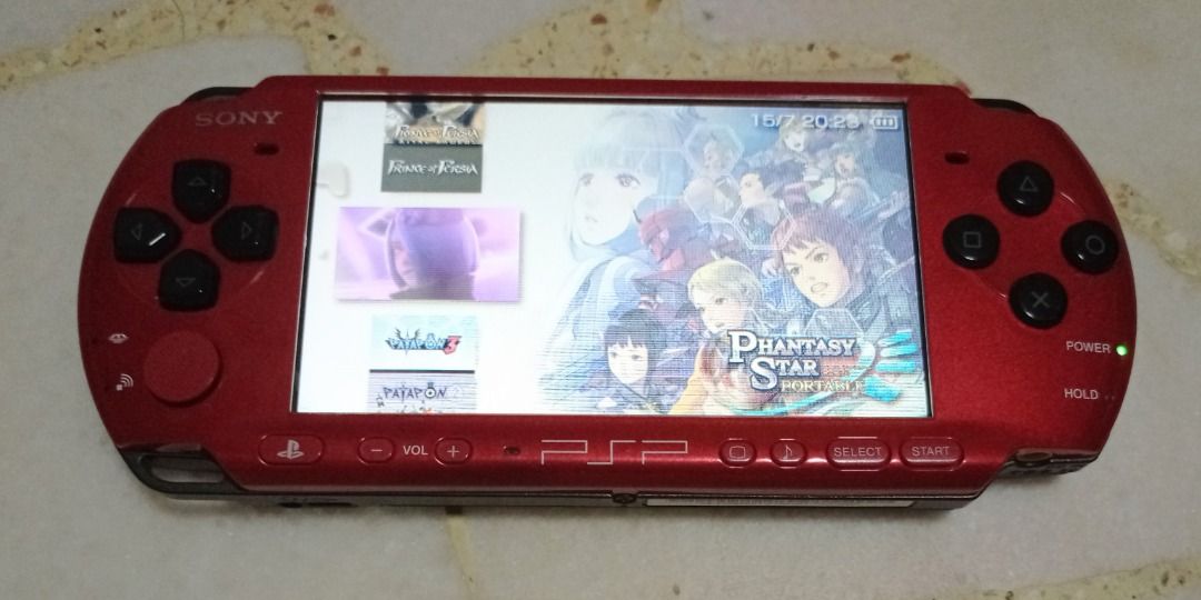 Modded PSP 3000 Red/Black Limited Edition for Sale, Video Gaming, Video ...
