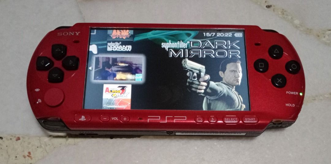Modded PSP 3000 Red/Black Limited Edition for Sale, Video Gaming, Video ...