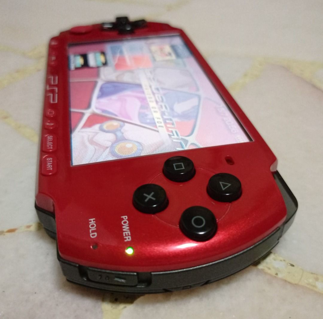 Modded PSP 3000 Red/Black Limited Edition for Sale, Video Gaming, Video ...