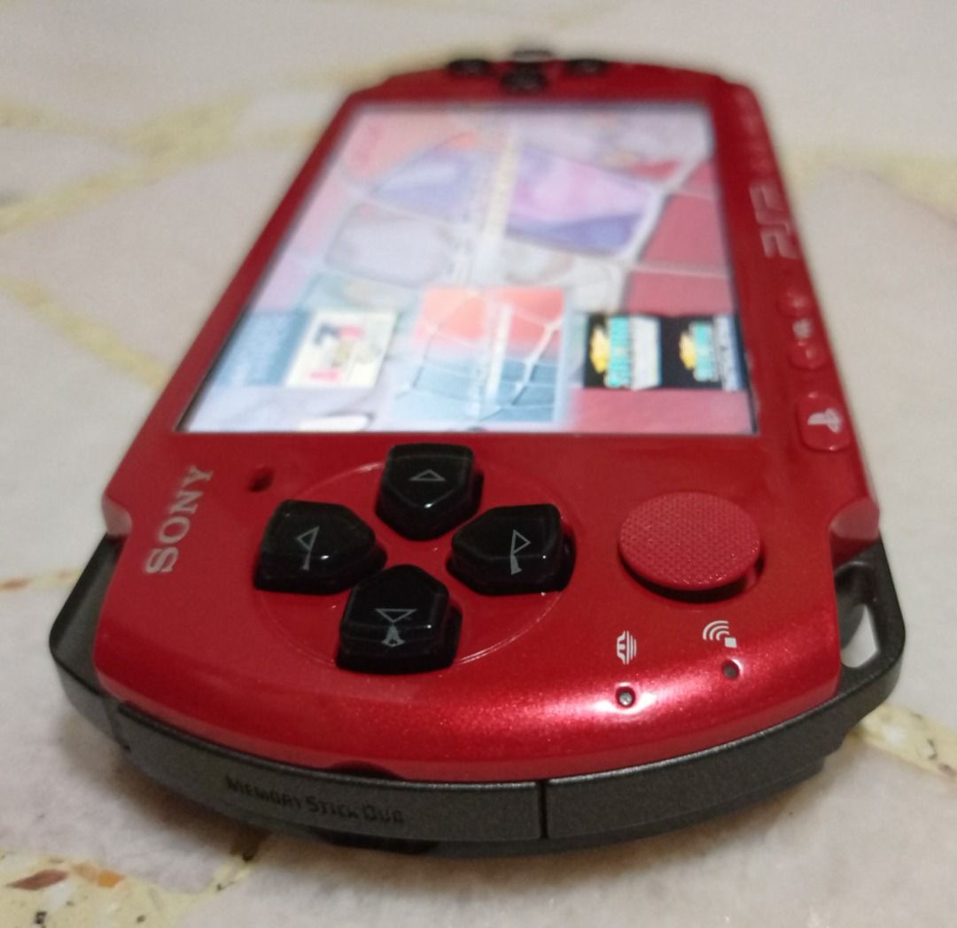 Modded PSP 3000 Red/Black Limited Edition for Sale, Video Gaming, Video ...