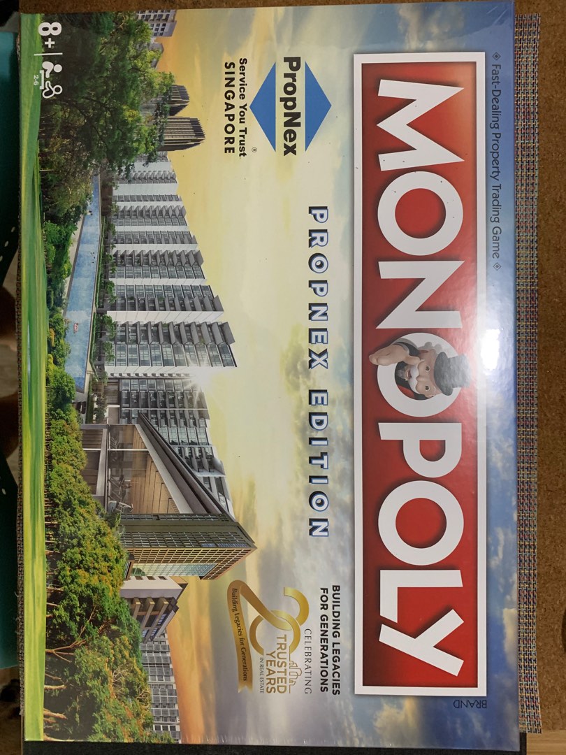 Monopoly PropNex board game NEW worth $59, Hobbies & Toys, Toys & Games ...