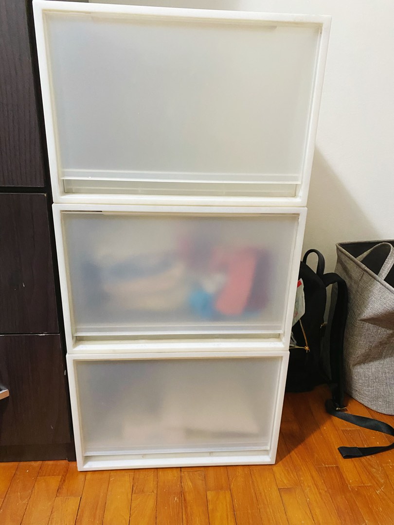 Muji pp storage drawer 3 box, Furniture & Home Living, Furniture ...