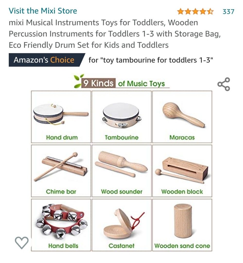 Musical instruments set wooden toy for children kids toddlers on Carousell