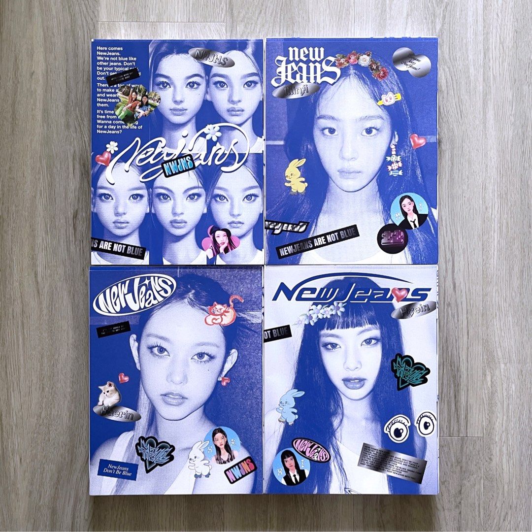 newjeans debut bag weverse bluebook minji haerin hyein photocards ...