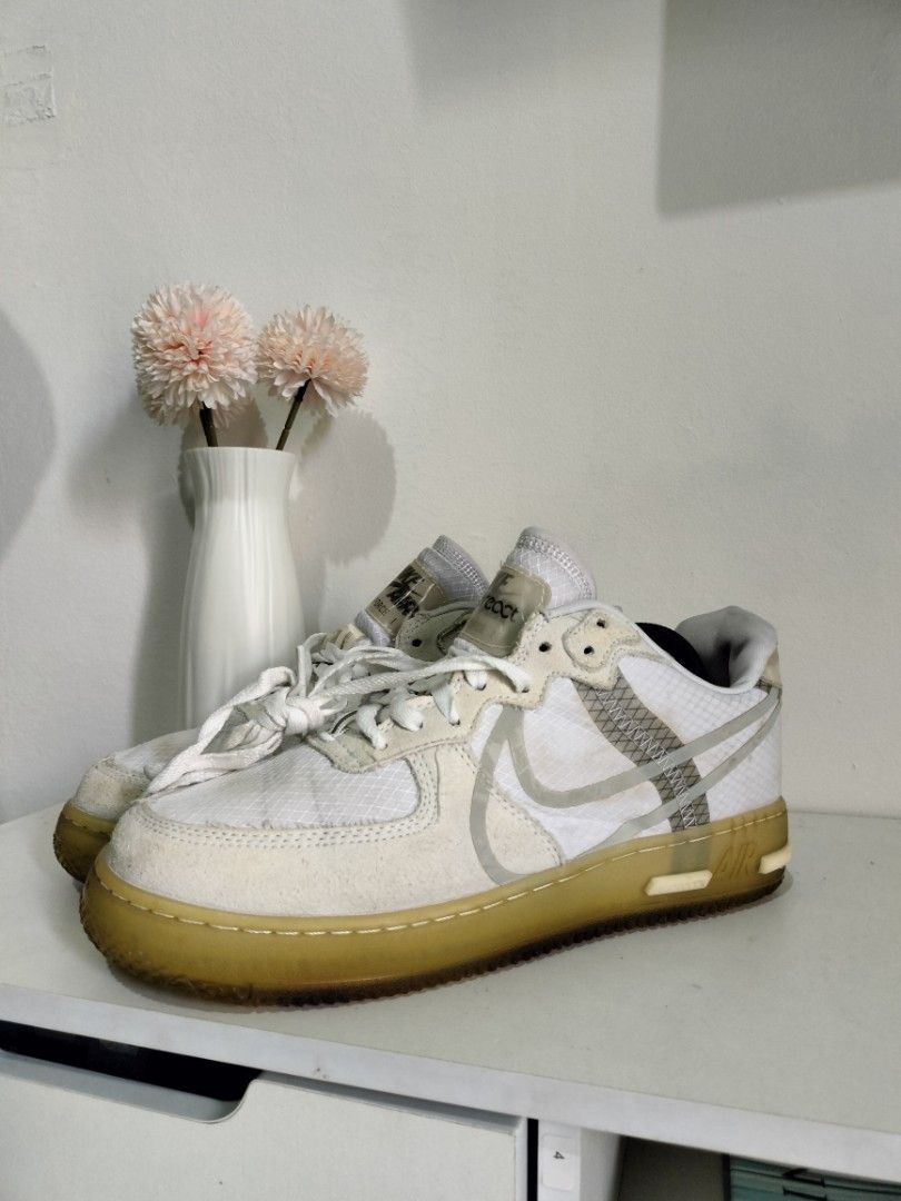NIKE AIR FORCE 1 REACT, Fesyen Pria, Sepatu , Sneakers di Carousell